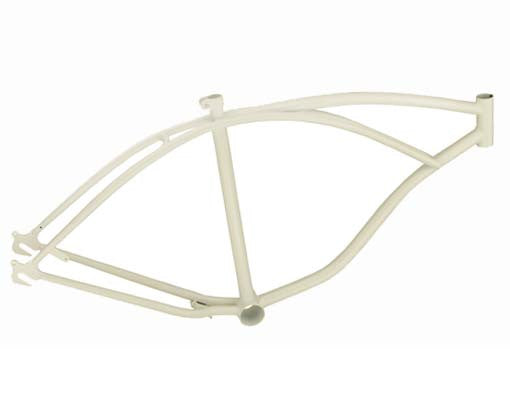 26" Beach Cruisers Frame White. – Mi Gente Customs