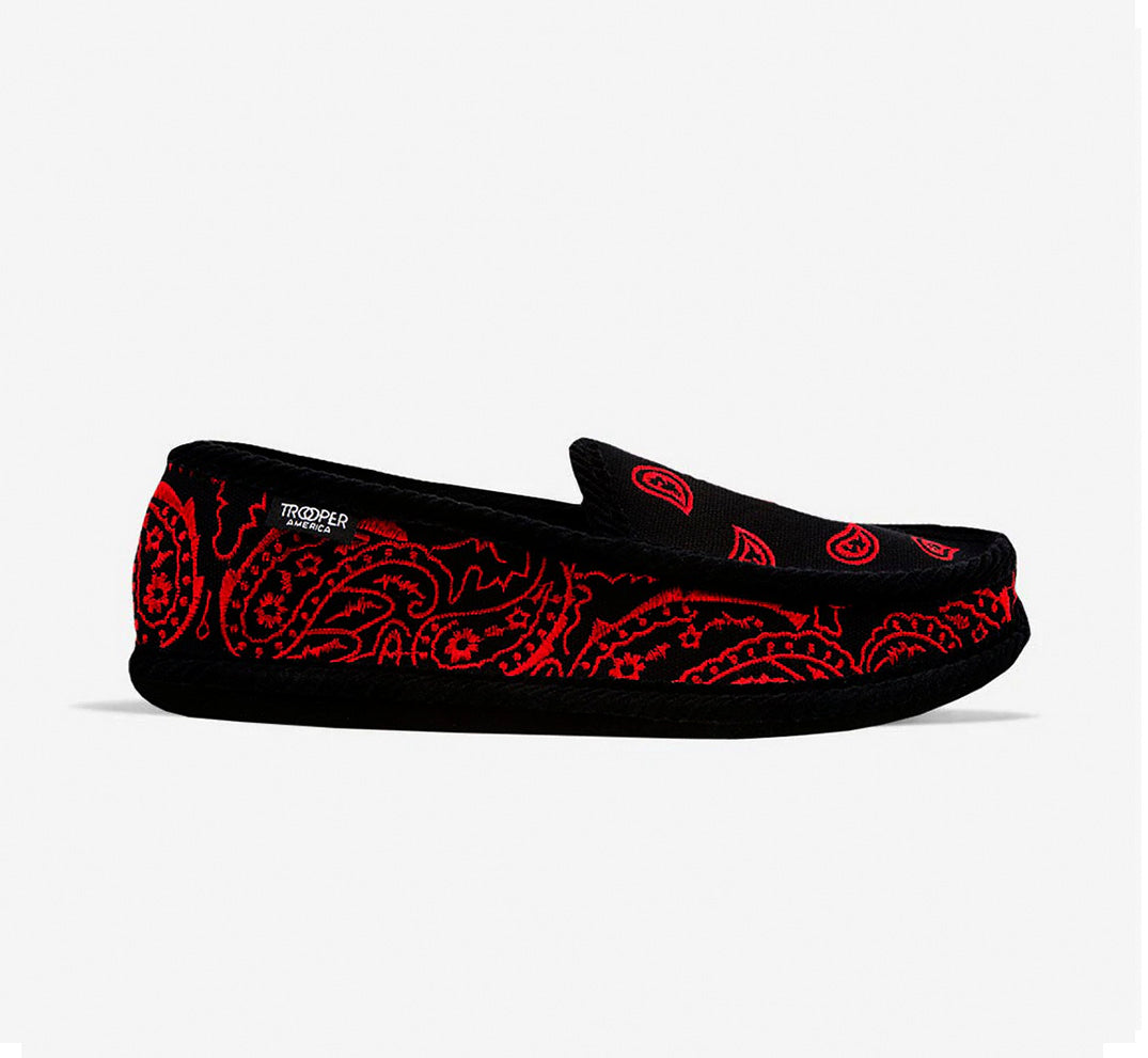 Embroidered Paisley Bandana Shoe – Mi Gente Customs